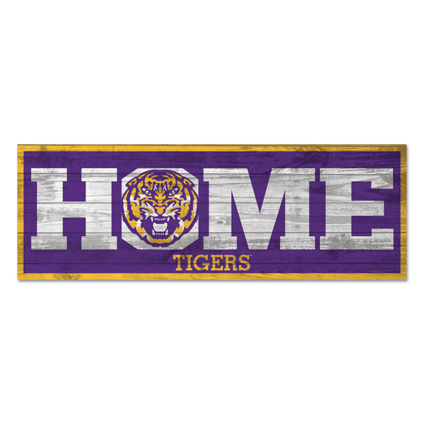LSU Tigers Sign 8x23 Wood Home – Team Fan Cave