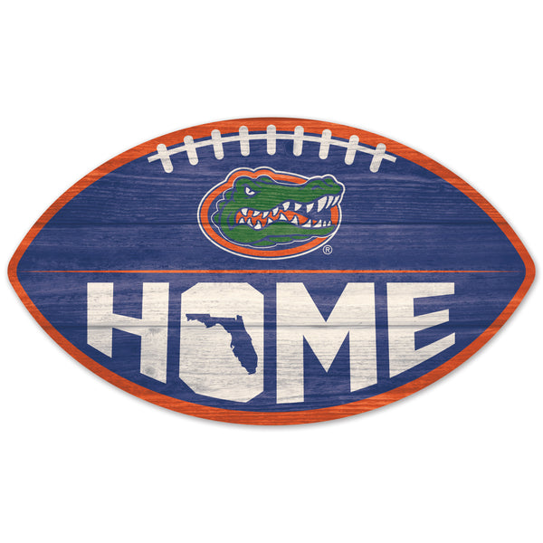 Florida Gators Sign Wood Football Shape – Team Fan Cave