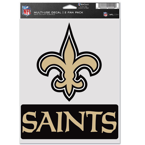 New Orleans Saints Decal Multi Use Fan 2 Pack – Team Fan Cave