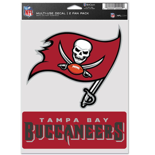 Tampa Bay Buccaneers Decal Multi Use Fan 2 Pack – Team Fan Cave