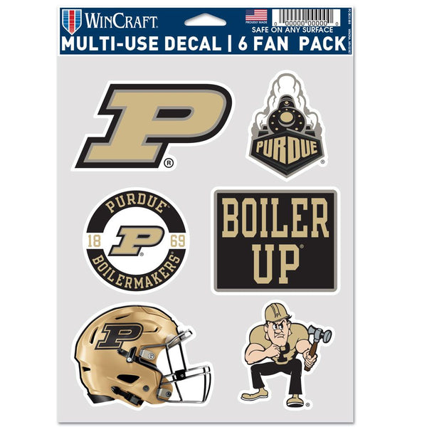 Purdue Boilermakers Decal Multi Use Fan 6 Pack – Team Fan Cave