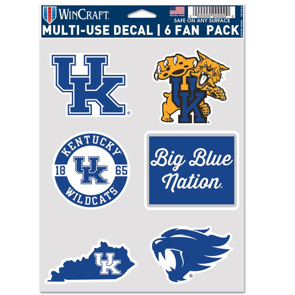Kentucky Wildcats Decal Multi Use Fan 6 Pack – Team Fan Cave