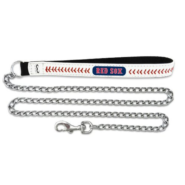 Boston Red Sox Pet Leash Leather Chain Baseball Size Large CO – Team ...