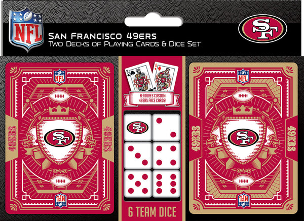 San Francisco 49ers Playing Cards and Dice Set – Team Fan Cave