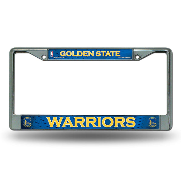 Golden State Warriors License Plate Frame Chrome Printed Insert – Team ...