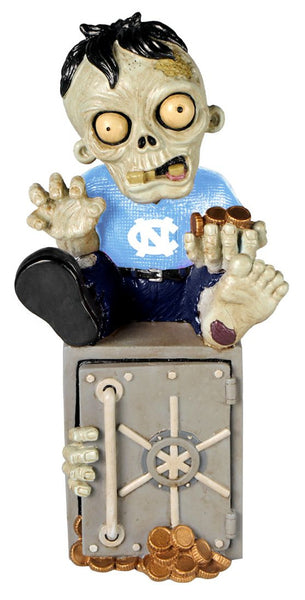 North Carolina Tar Heels Zombie Figurine Bank CO – Team Fan Cave
