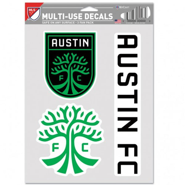 Austin FC Decal Multi Use Fan 3 Pack Special Order – Team Fan Cave