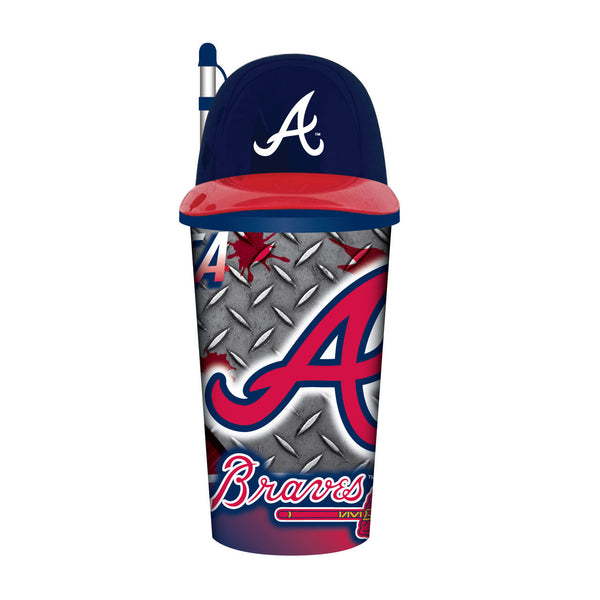 Atlanta Braves Helmet Cup 32oz Plastic with Straw – Team Fan Cave