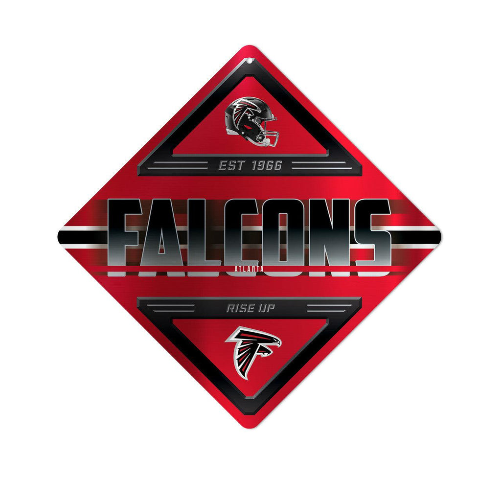 Atlanta Falcons Metal Diamond Shape Sign – Team Fan Cave