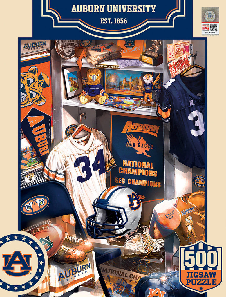 Auburn Tigers Puzzle: 500 Piece Locker Room Journey – Team Fan Cave