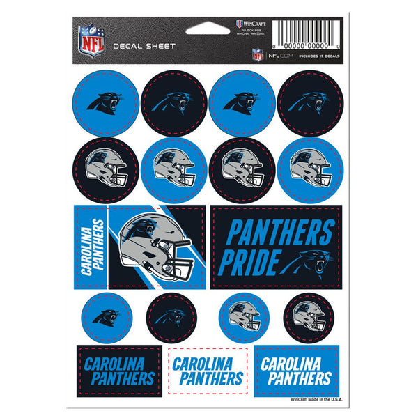 Carolina Panthers Decal Sheet 5x7 Vinyl – Team Fan Cave
