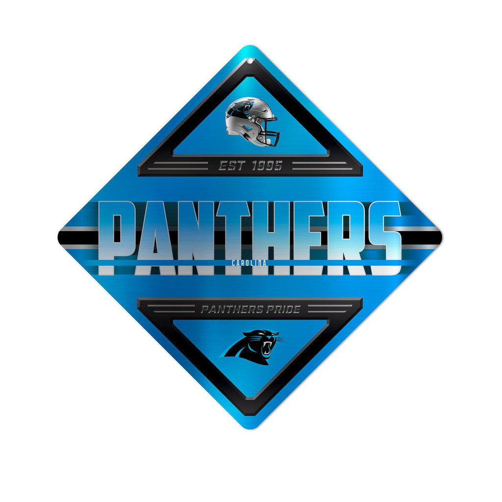 Carolina Panthers Metal Diamond Sign – Team Fan Cave