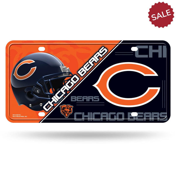 Chicago Bears License Plate Metal – Team Fan Cave