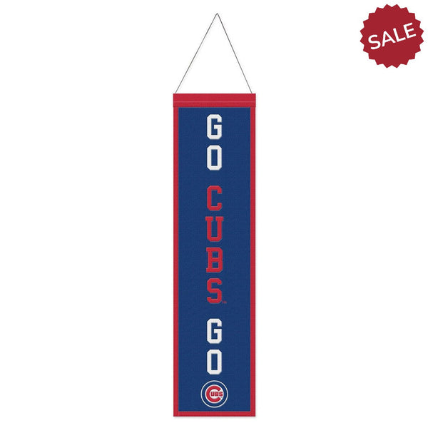 Chicago Cubs Heritage Slogan Banner - Premium Wool Blend – Team Fan Cave