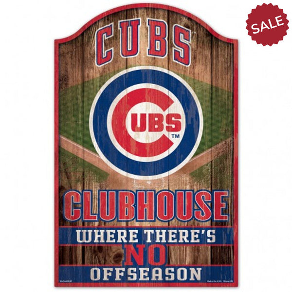 Chicago Cubs Sign 11x17 Wood Fan Cave Design – Team Fan Cave