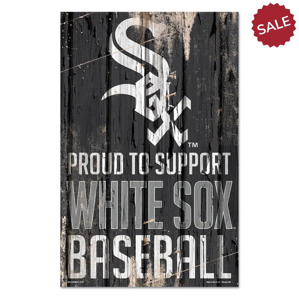 Chicago White Sox Sign 11x17 Wood Proud to Support Design – Team Fan Cave