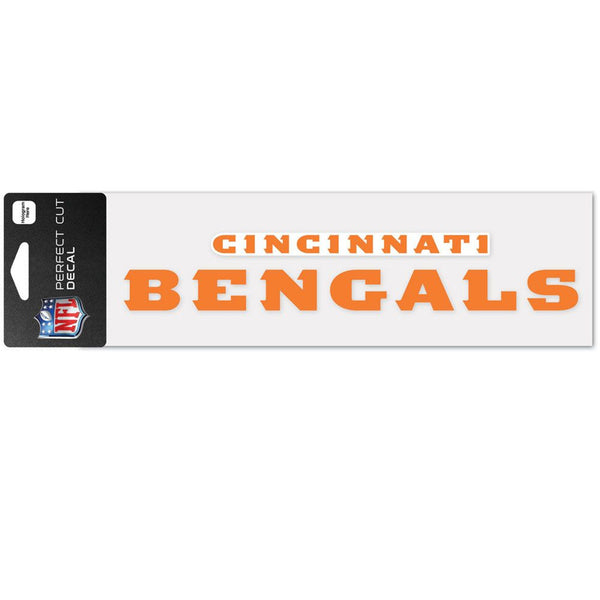 Cincinnati Bengals Decal 3x10 Perfect Cut Wordmark Color – Team Fan Cave