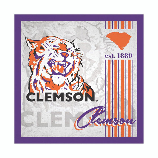 Clemson Tigers Wood Sign – Team Fan Cave