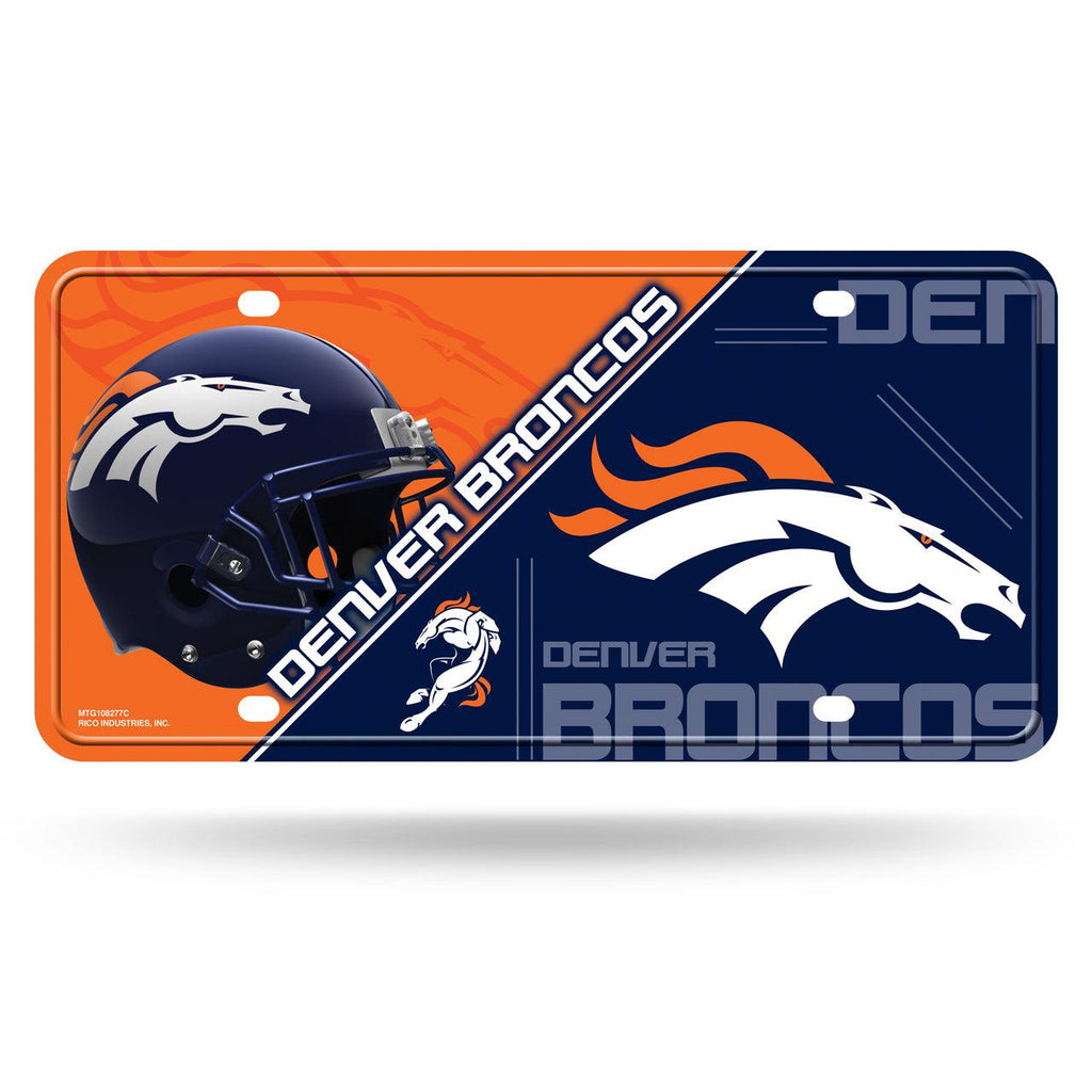 Denver Broncos License Plate Metal – Team Fan Cave