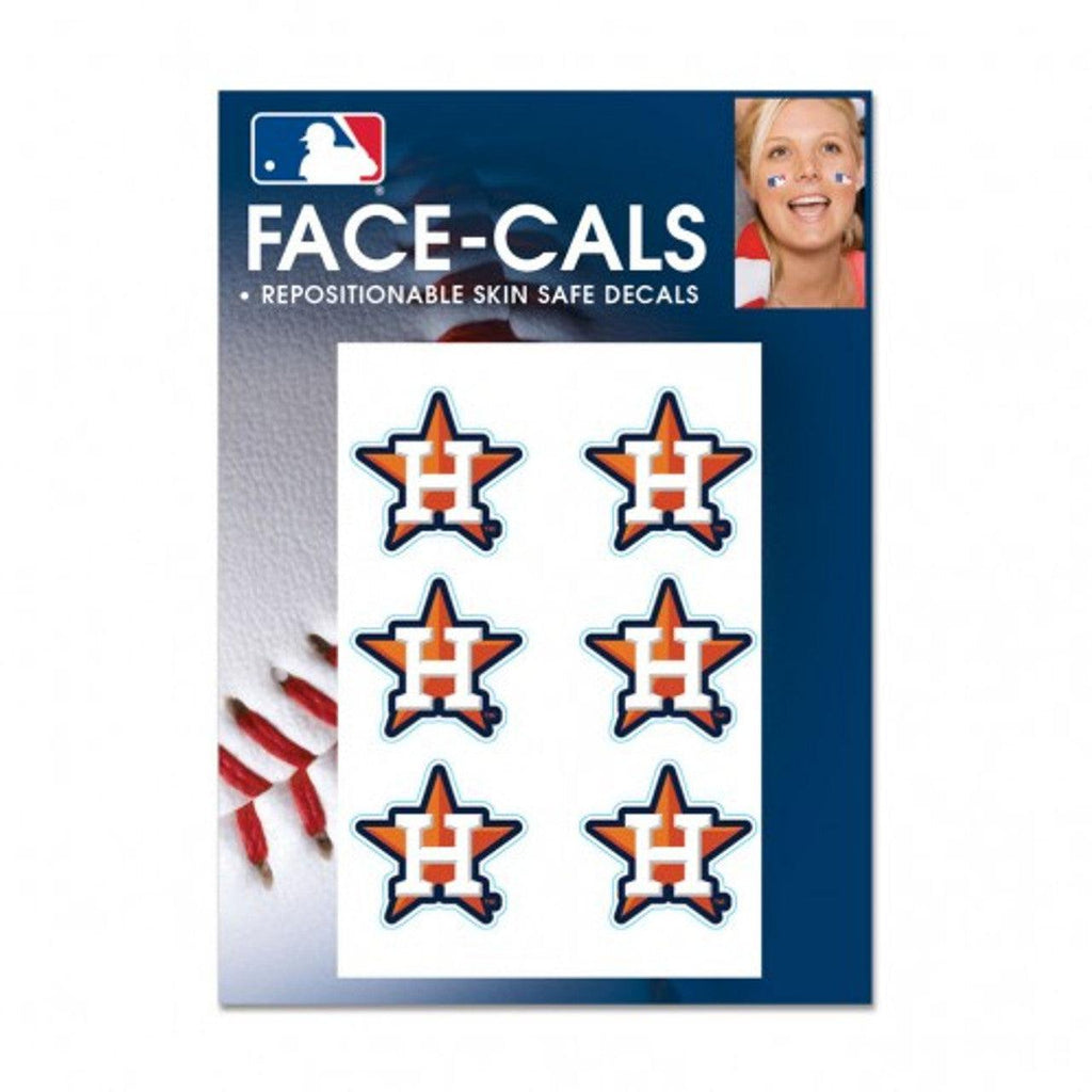 Houston Astros Tattoo Face Cals - Show Your Team Spirit! – Team Fan Cave