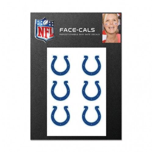 Indianapolis Colts Tattoo Face Cals – Team Fan Cave