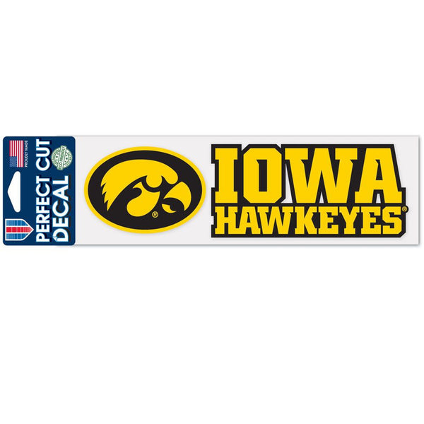 Iowa Hawkeyes Decal 3x10 Perfect Cut Wordmark Color – Team Fan Cave