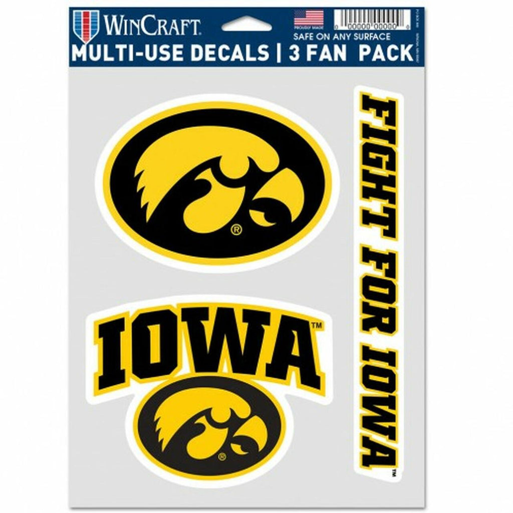 Iowa Hawkeyes Decal Multi Use Fan 3 Pack – Team Fan Cave