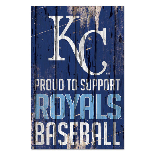 Kansas City Royals Sign 11x17 Wood Proud to Support Design – Team Fan Cave