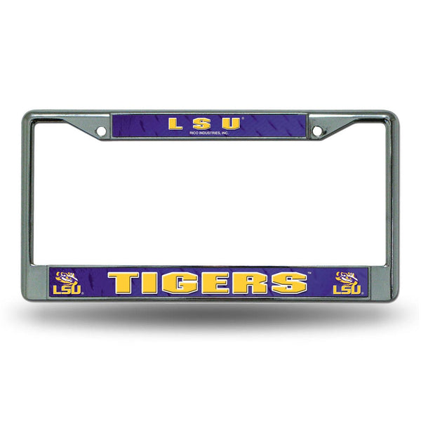 LSU Tigers Chrome License Plate Frame – Team Fan Cave