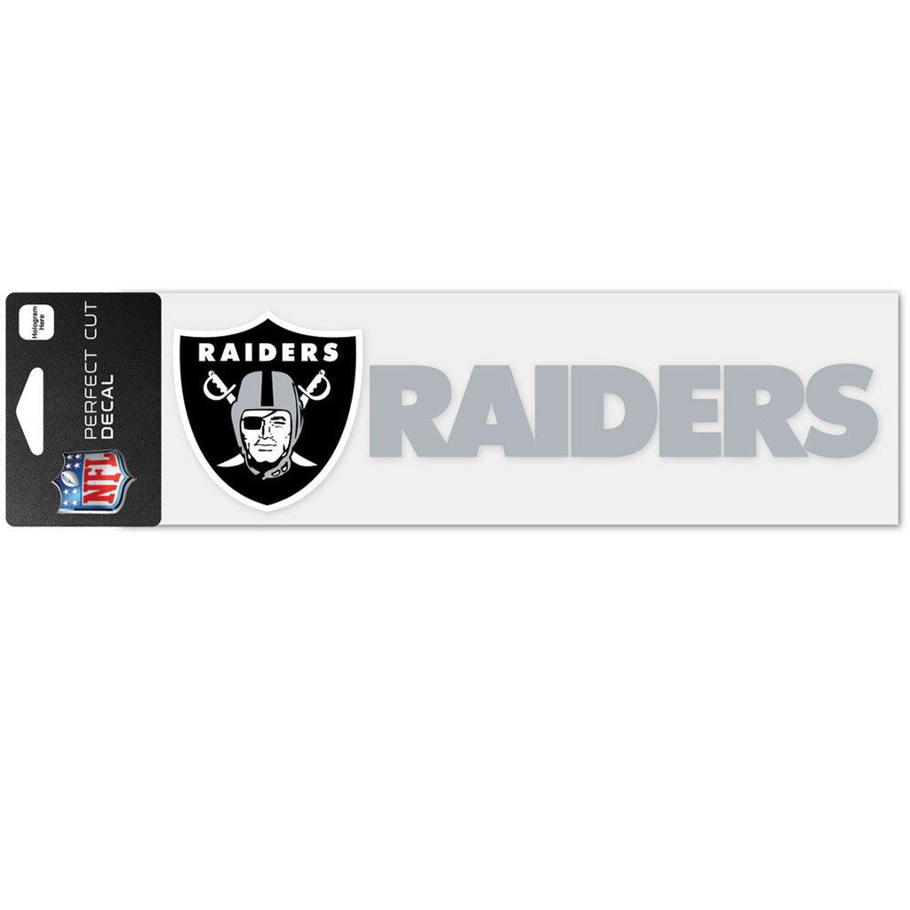 Las Vegas Raiders Decal 3x10 Perfect Cut Wordmark Color – Team Fan Cave