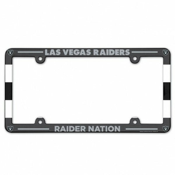 Las Vegas Raiders License Plate Frame Plastic Full Color Style – Team ...