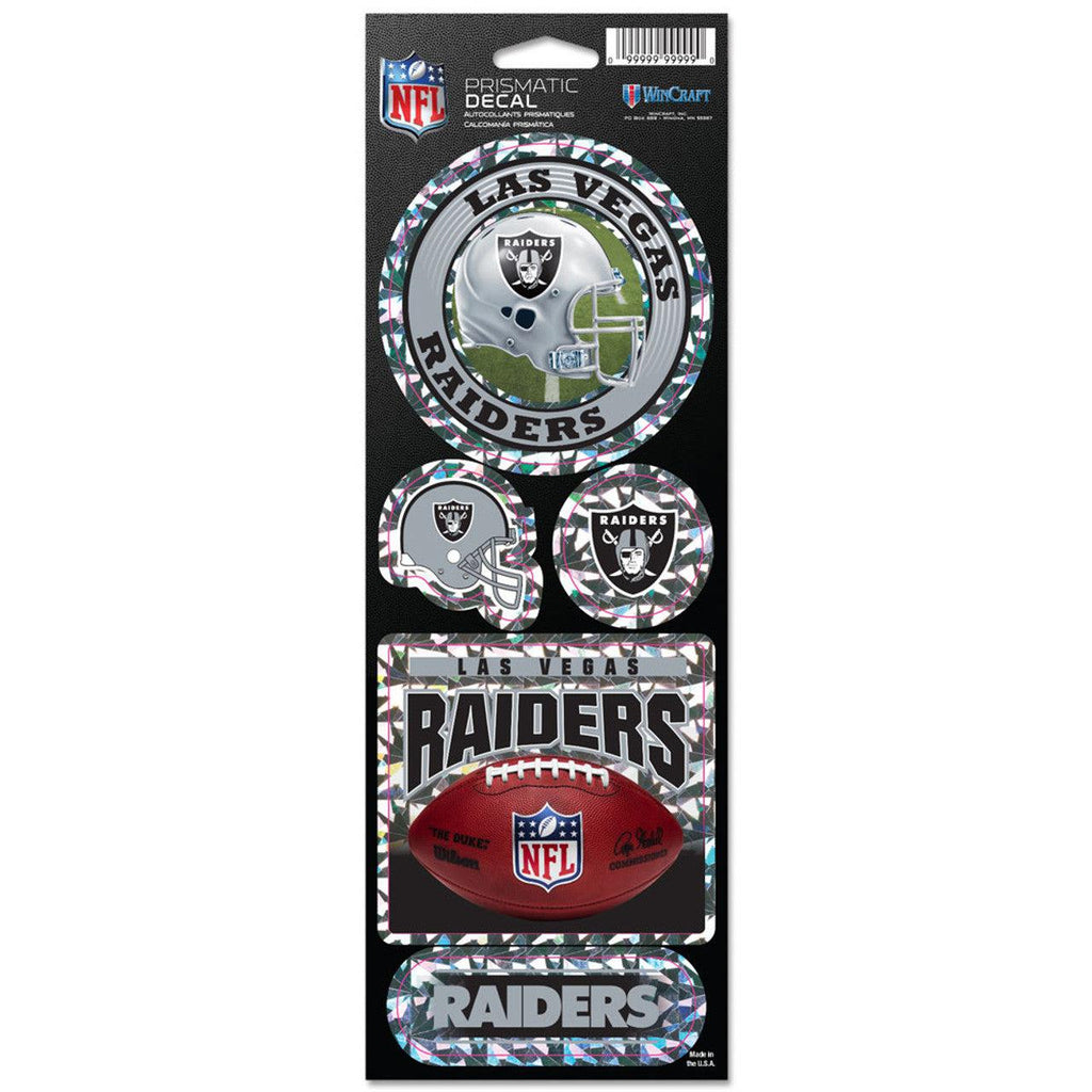 Las Vegas Raiders Stickers Prismatic – Team Fan Cave