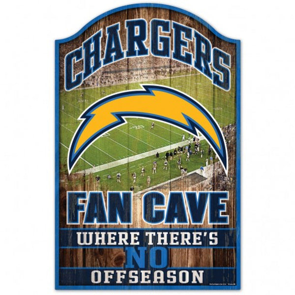 Los Angeles Chargers Sign 11x17 Wood Fan Cave Design – Team Fan Cave