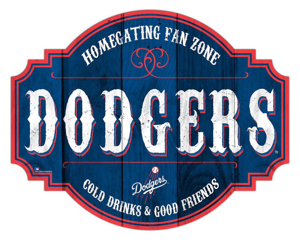 LA Dodgers Wood Sign: Ultimate Fan Cave Decoration – Team Fan Cave