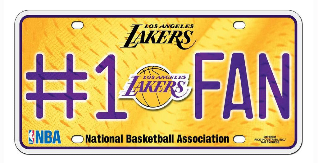 Los Angeles Lakers License Plate #1 Fan – Team Fan Cave
