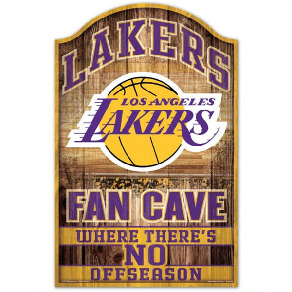 Los Angeles Lakers Sign 11x17 Wood Fan Cave Design – Team Fan Cave