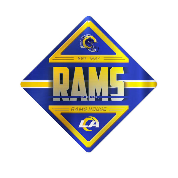 Los Angeles Rams Sign Metal Diamond Shape – Team Fan Cave