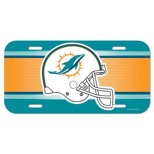 Miami Dolphins License Plate – Team Fan Cave