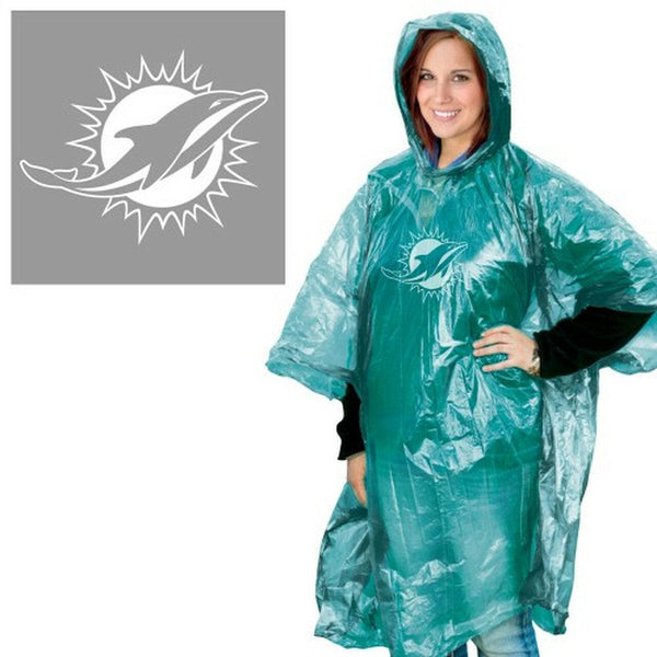 Miami Dolphins Rain Poncho – Team Fan Cave