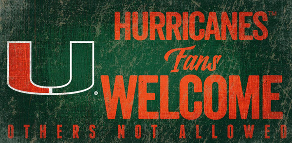 Miami Hurricanes Wood Sign - Officially Licensed NCAA Fan Decor – Team ...