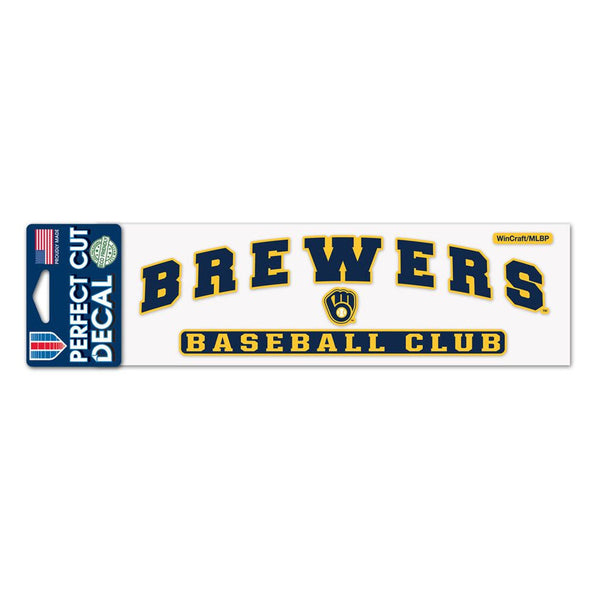 Milwaukee Brewers Decal 3x10 Perfect Cut Color – Team Fan Cave