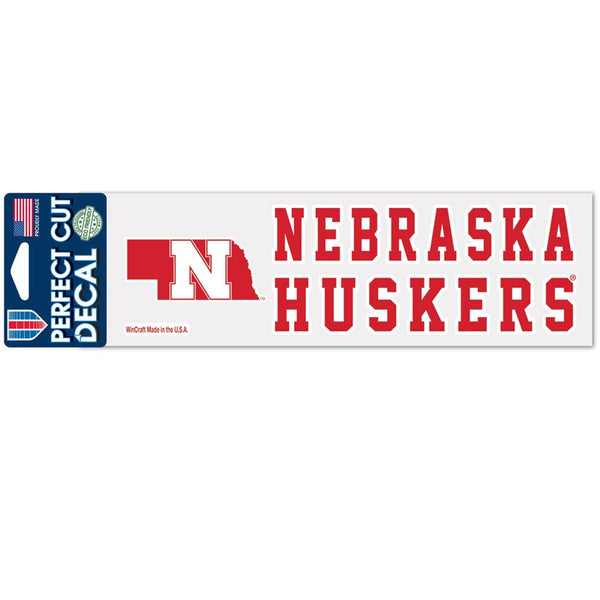 Nebraska Cornhuskers Decal 3x10 Perfect Cut Color – Team Fan Cave