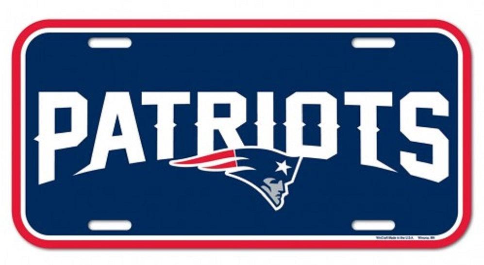 New England Patriots License Plate – Team Fan Cave