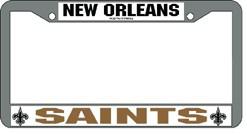 New Orleans Saints Chrome License Plate Frame – Team Fan Cave