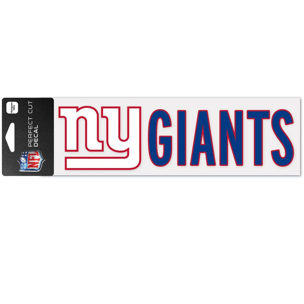 New York Giants Decal 3x10 Perfect Cut Wordmark Color – Team Fan Cave