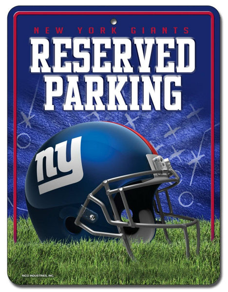 NY Giants Metal Parking Sign – Team Fan Cave