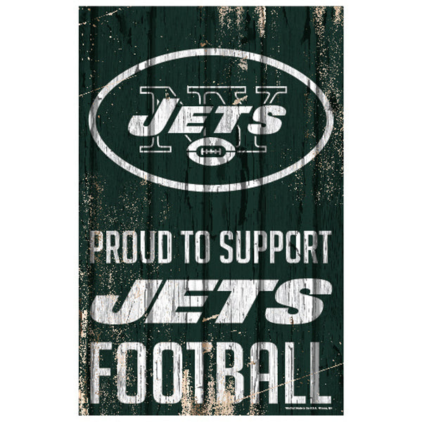 New York Jets Sign 11x17 Wood Proud to Support Design - Special Order ...