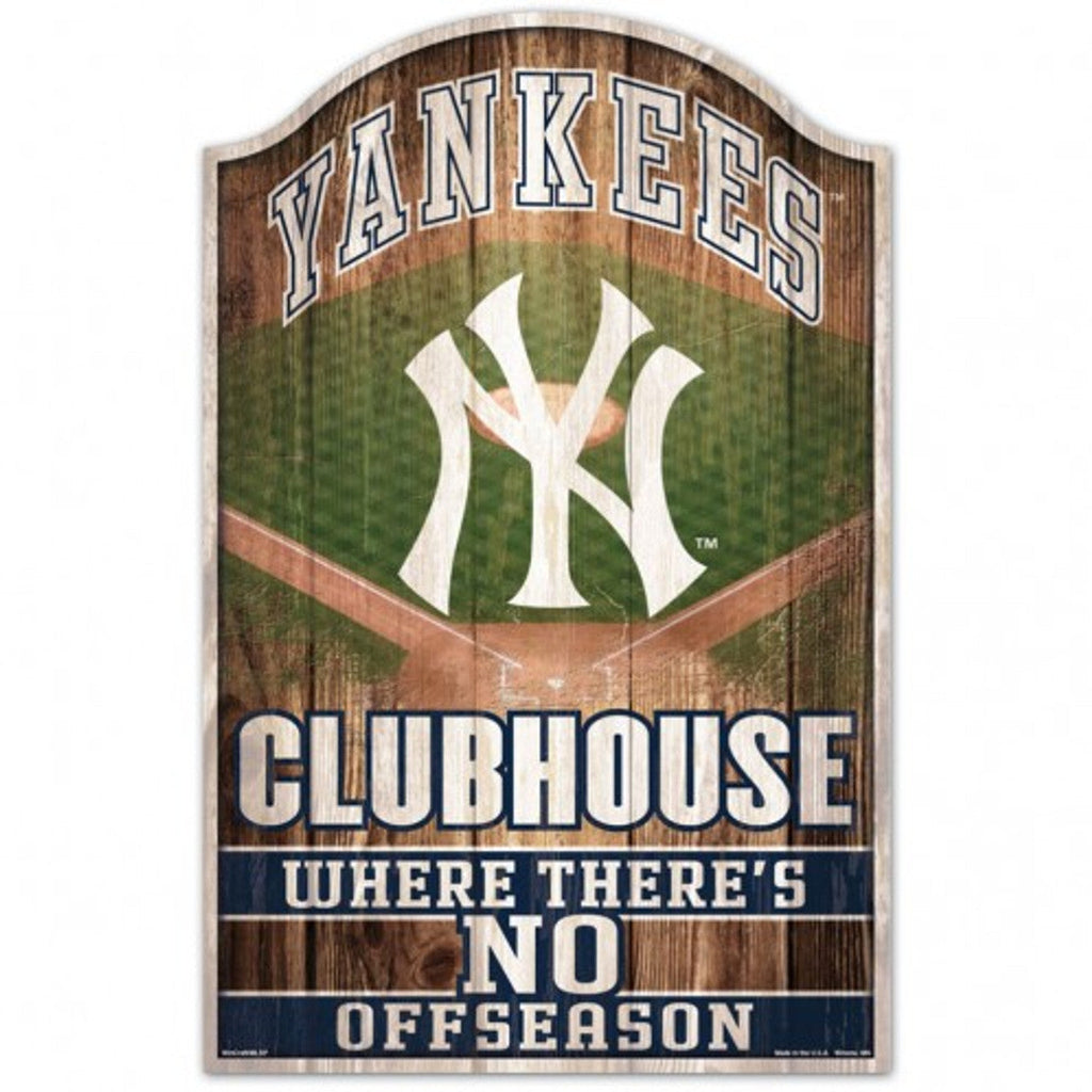 New York Yankees Sign 11x17 Wood Fan Cave Design – Team Fan Cave