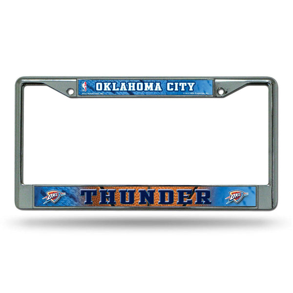 Oklahoma City Thunder License Plate Frame Chrome Printed Insert – Team ...