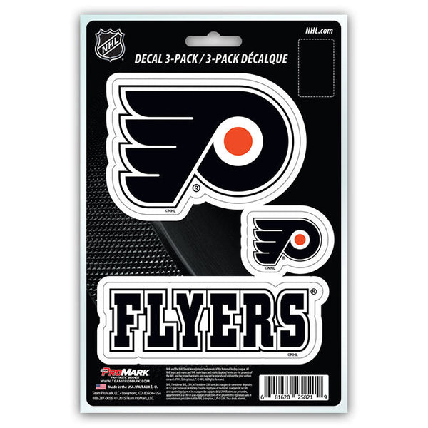 Philadelphia Flyers Die-Cut Decal 3-Pack – Team Fan Cave